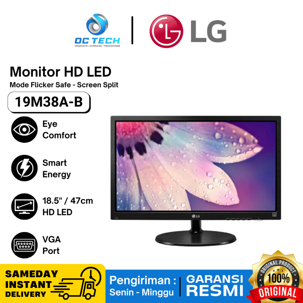 Jual MONITOR LG 19M38A-B 19 inch LED LG 19M38A Monitor 19inch Monitor ...