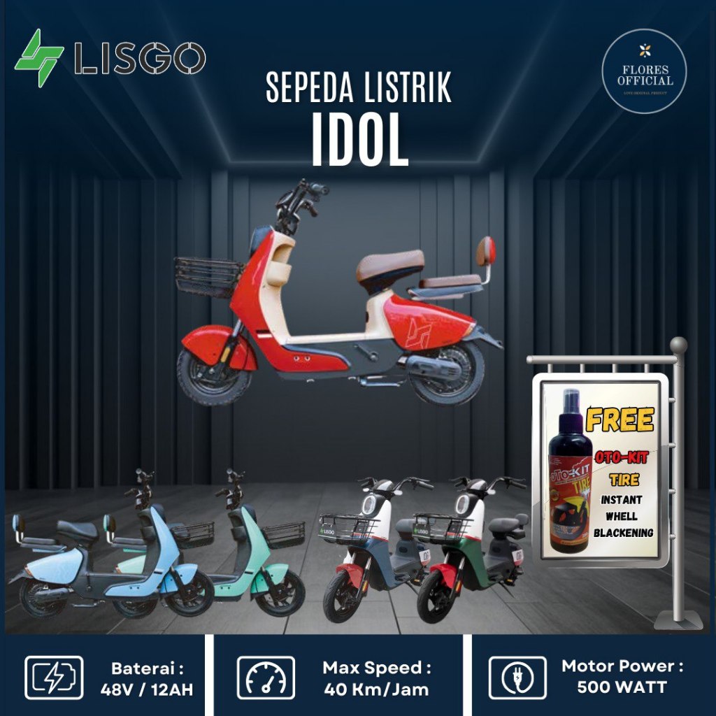 Jual SEPEDA LISTRIK LISGO IDOL Garansi Resmi | Shopee Indonesia