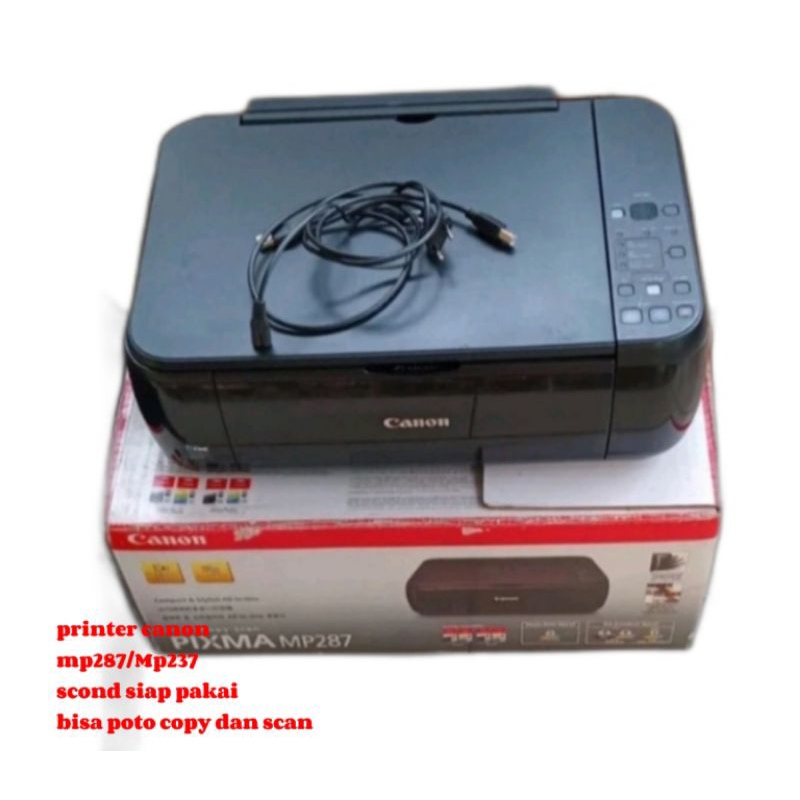 Jual PRINTER Canon MP287/mp237 bisa foto copy secen print black color ...