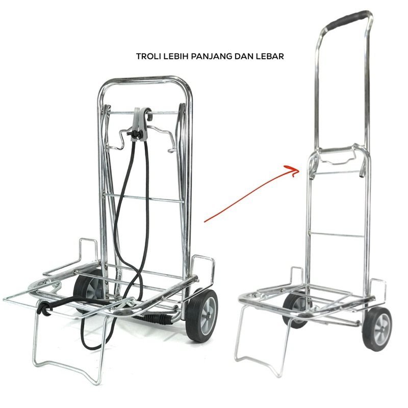 Jual TROLY TROLI BESI RODA 2 BARANG PENGANGKUT BARANG UKURAN BESAR ...