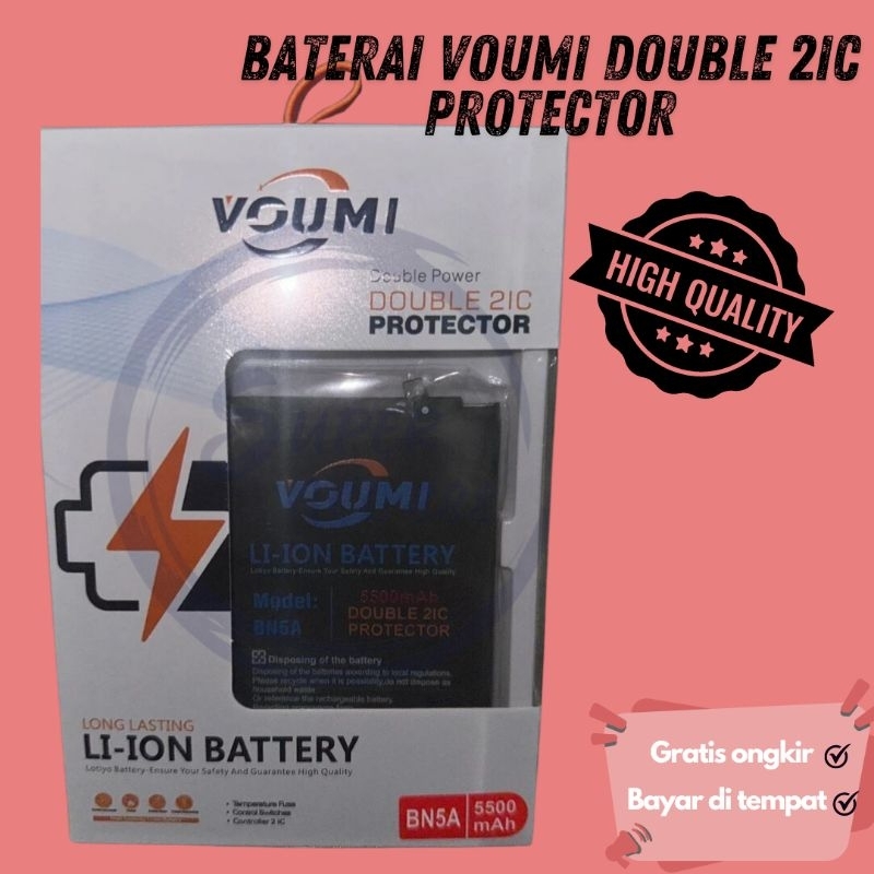 Jual Battery Original Voumi Xiaomi BN5A DOUBLE 2 IC (POCO M3 PRO/ REDMI 10) | Shopee Indonesia