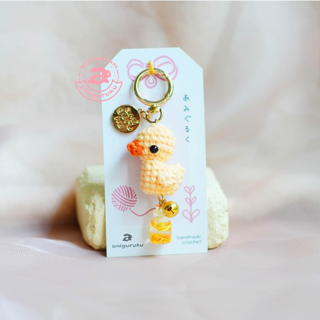 Jual (READY STOCK) Bebek Mini Cute Duck Gantungan Kunci Rajut Amigurumi ...