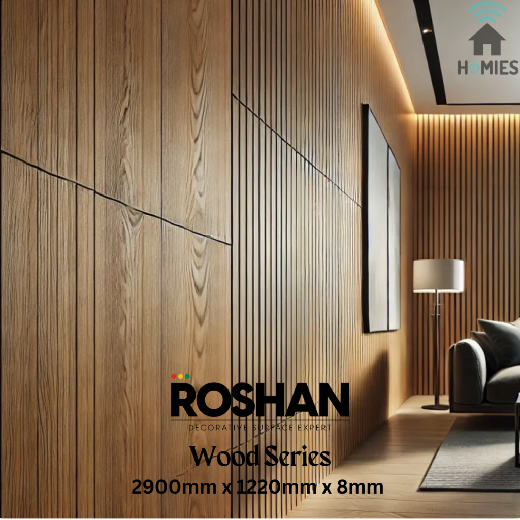 Jual Roshan Wall Panel Bamboo Charcoal Wood Series 290x122x0,8cm ...