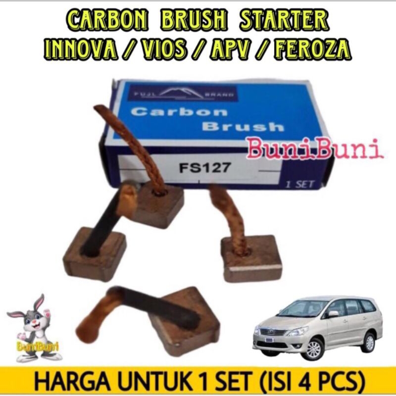Jual CARBON BRUSH STARTER INNOVA FS 127 - Kul Cool Arang Dinamo Stater ...
