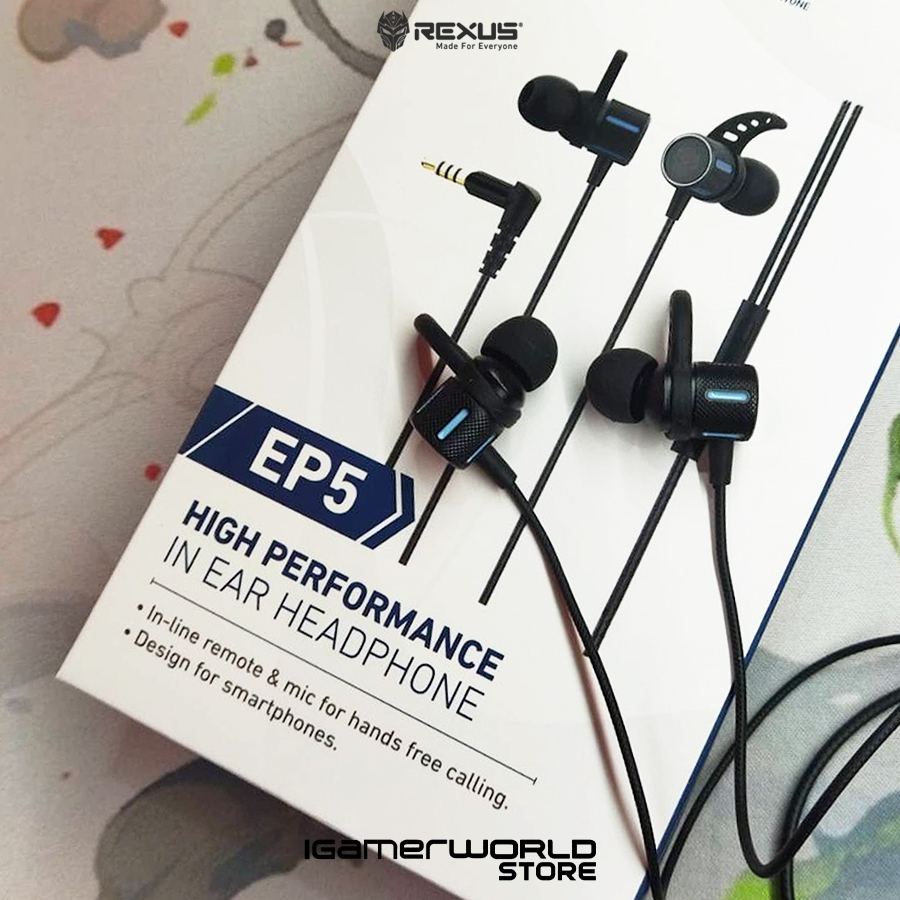 Jual Rexus EP5 Dinamic Sound Gaming Earphone | Shopee Indonesia