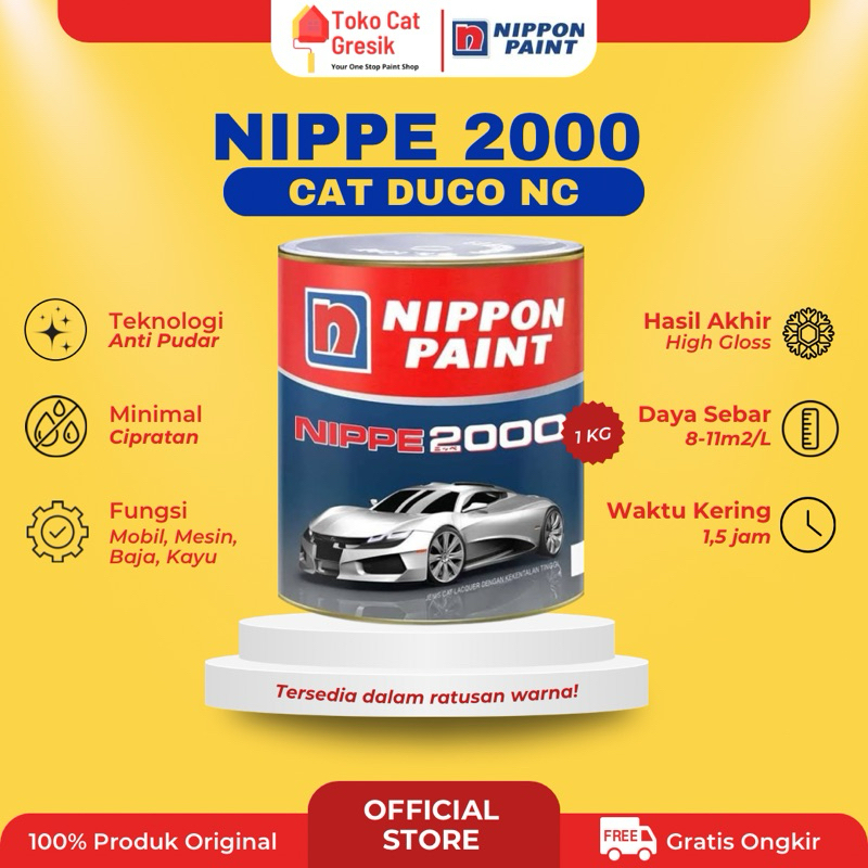Jual CAT DUCO NIPPE 2000 1 LITER READY SEMUA WARNA | Shopee Indonesia
