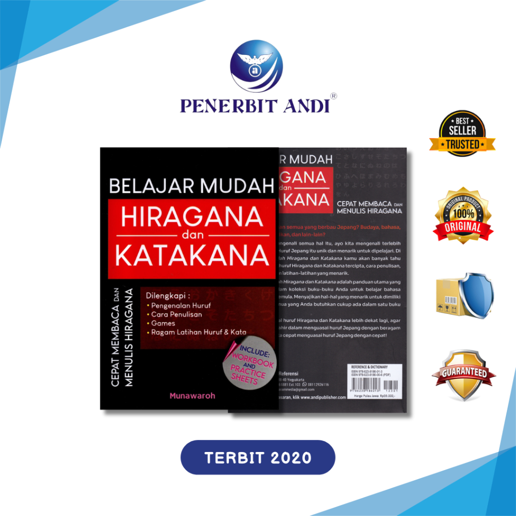 Jual Penerbit Andi - Buku Belajar Mudah Hiragana Dan Katakana - Munawaroh, S.PD | Shopee Indonesia