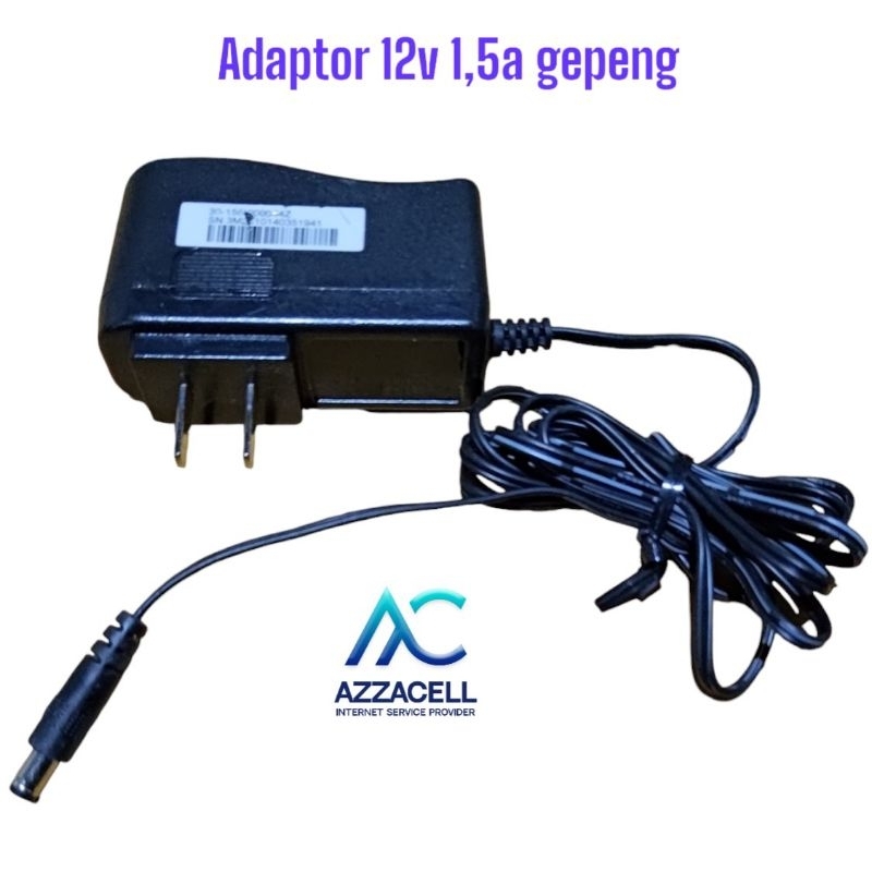 Jual Adaptor 12v 1,5a gepeng bekas bawaan adaptor onu ont | Shopee ...