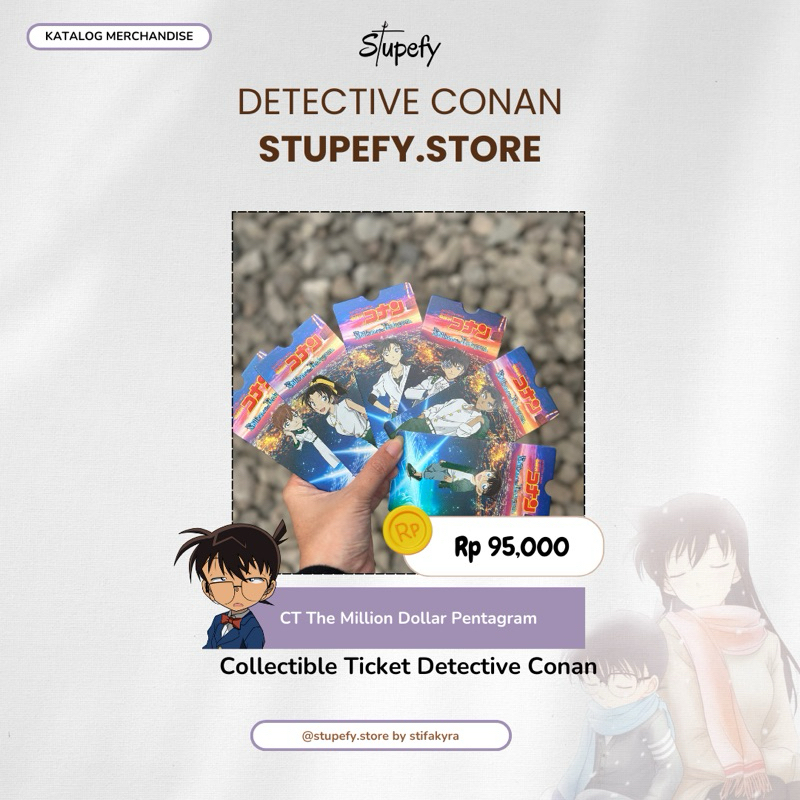 Jual CT Detective Conan The Million Dollar Pentagram Collectible Ticket ...
