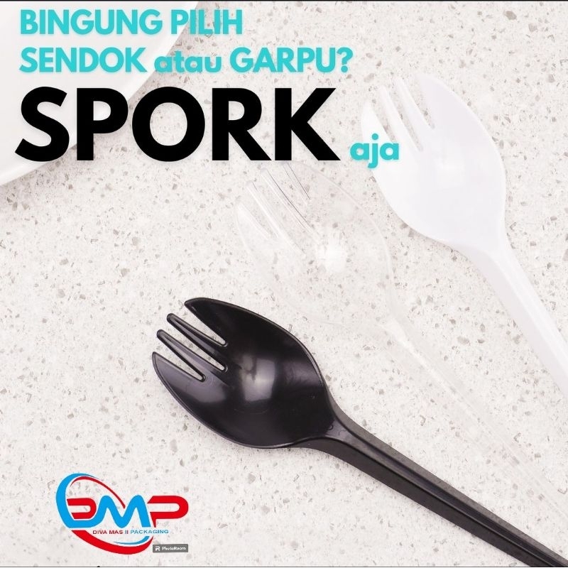 Jual Sendok Spork Merk DMP isi 100 Pcs | Shopee Indonesia