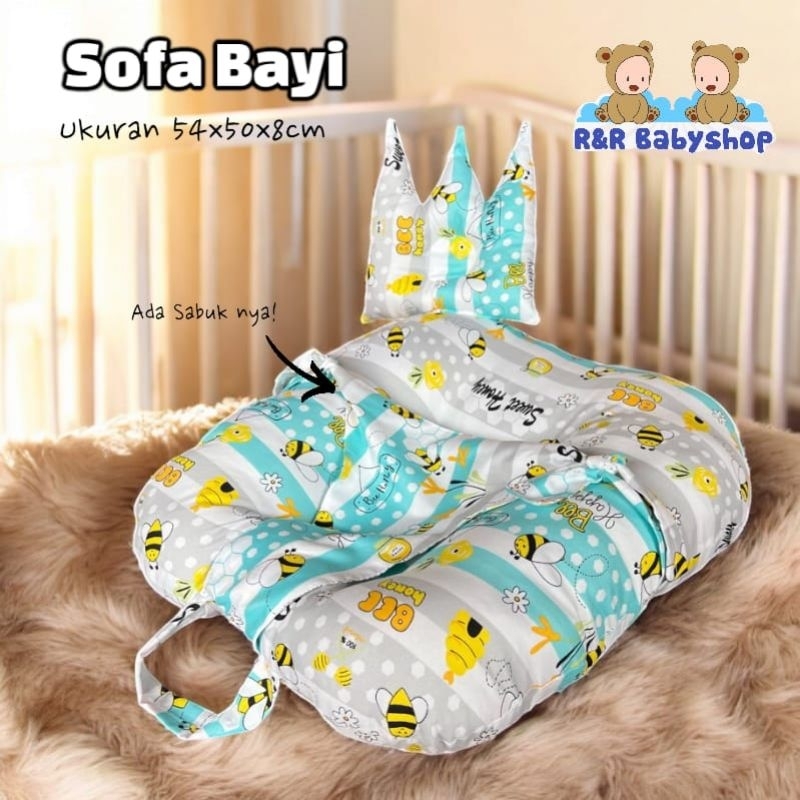 Jual SOFA BAYI & Bantal peyang Mahkota dan Sabuk Baby Newborn / Sofa ...