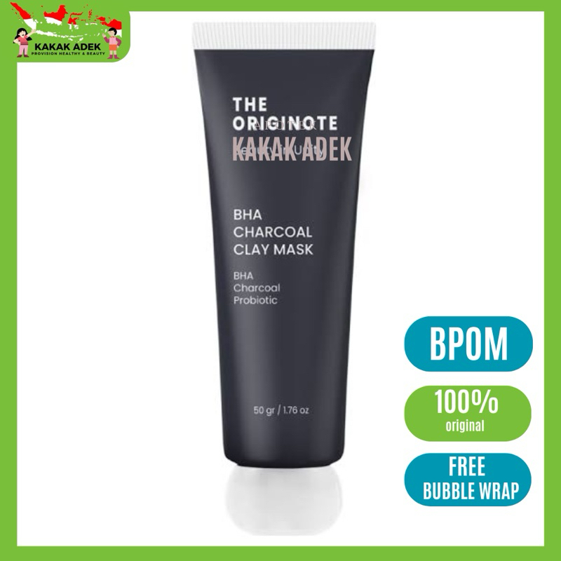 Jual The Originote BHA Charcoal Clay Mask | Shopee Indonesia