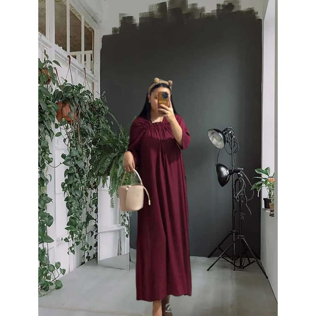 Jual DASTER PAULA POLOS - Tangan 3/4 Bahan Rayon TWILL Rayon Tebal ...