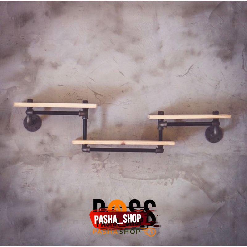 Jual Rak industrial - Rak minimalis - Rak kayu jati belanda - Rak ...