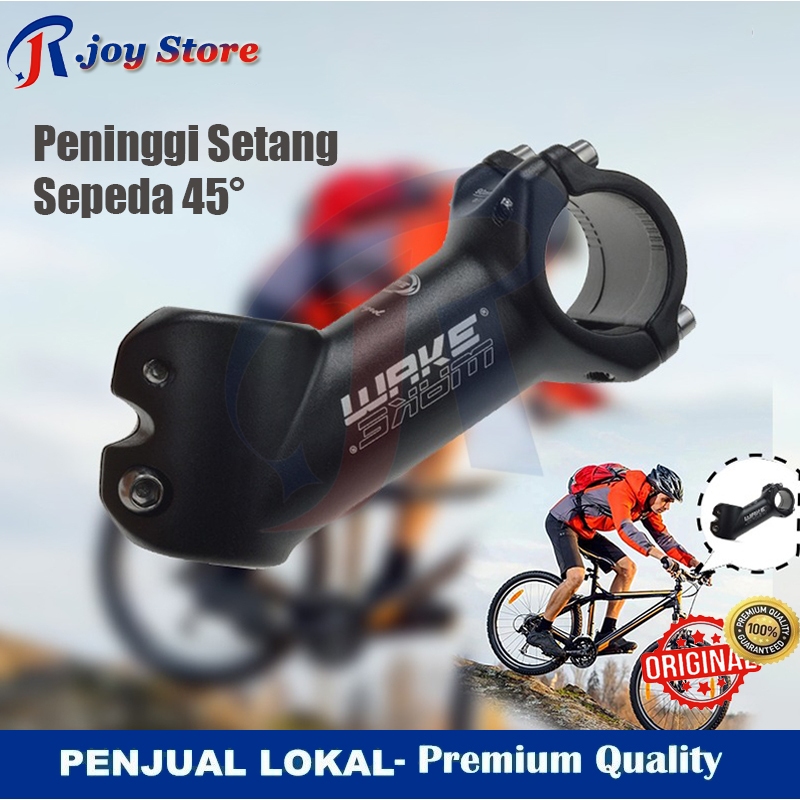 Jual WAKE Stem Stang Sepeda Oversize OS 31.8mm 45 derajat 90mm Alloy ...