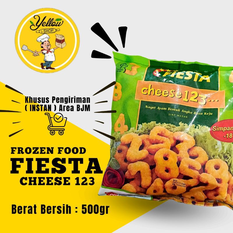 Jual FIESTA CHEESE 123 / NUGGET AYAM FROZEN FOOD | Shopee Indonesia