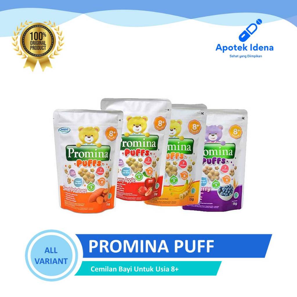 Jual PROMINA PUFF Snack Bayi 15 gr Snack Bayi puffs Usia 8+ Cemilan ...