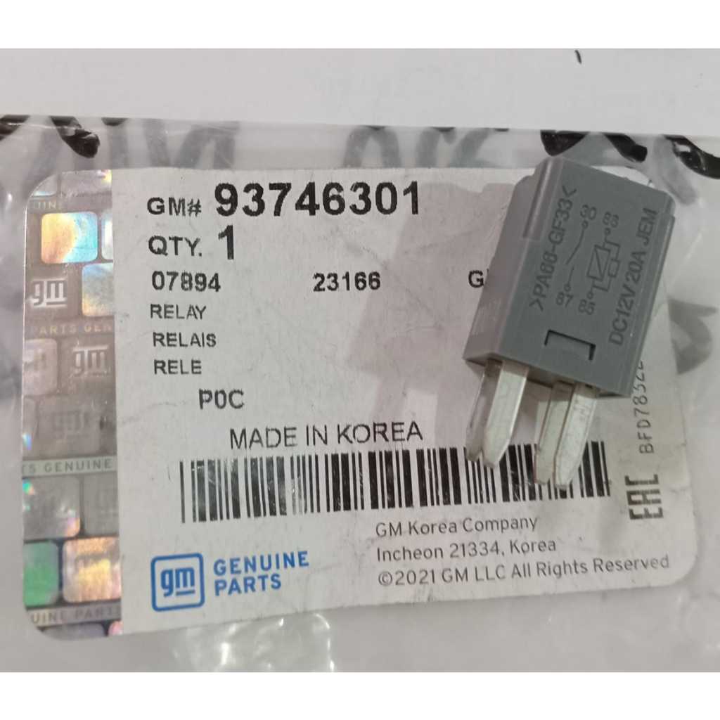 Jual RELAY FUEL PUMP CHEVROLET SPIN DIESEL Spin bensin Diesel All type ...