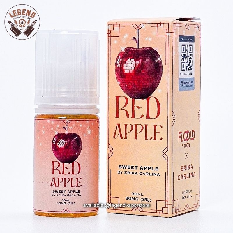 Jual SALT NIC - LIQUID FOOM RED APPLE Sweet Apple 30ML 30MG AUTHENTIC ...