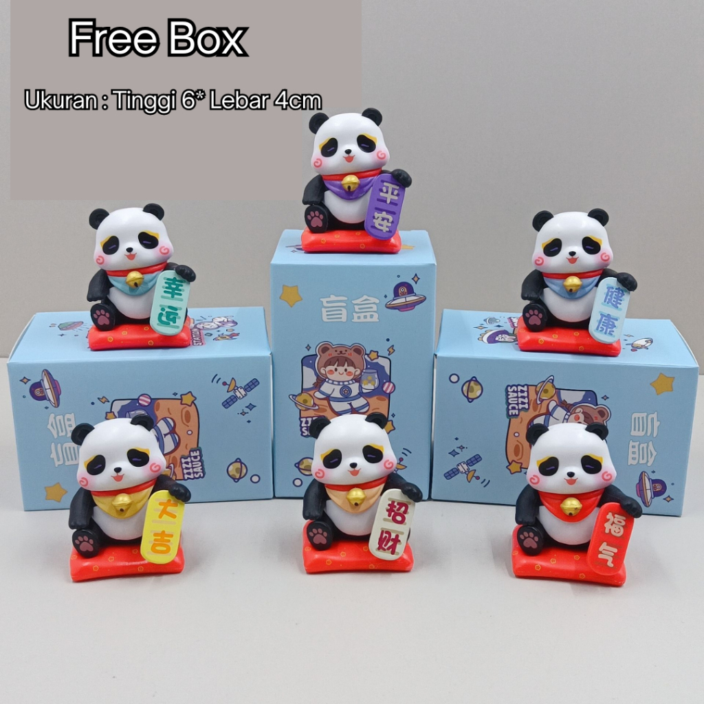 Jual TT-Figure Blind Box Panda Random Box Figure Topper/Pajangan Action ...