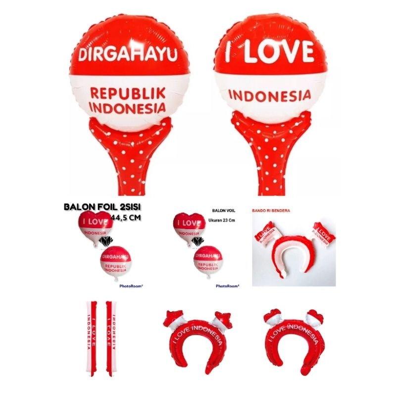 Jual JE.ID Balon Bando 17 Agustus Isi 10Pcs dan 50Pcs Ulang Tahun ...