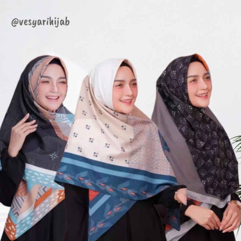 Jual SALE SISA STOK HIJAB SYAR'I MOTIF LUNA ARABELLA VOAL SUPERFINE ...