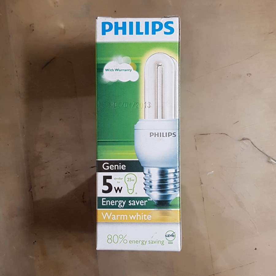 Jual PHILIPS LAMPU GENIE 5W E27 / BOHLAM LILIN / PLC / JARI HEMAT ...