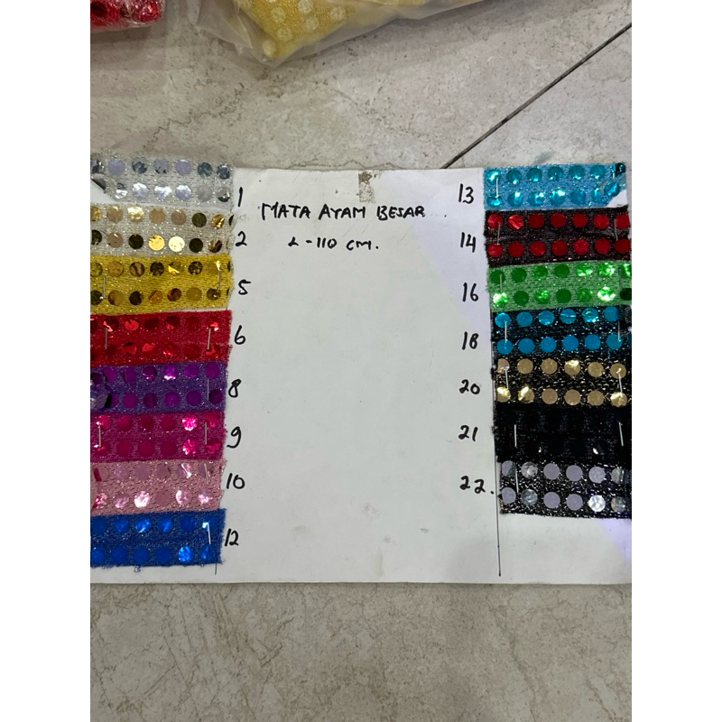 Jual OBRAL KAIN MATA IKAN BESAR LEBAR 110 BOX 6, 18 / mata ayam besar ...