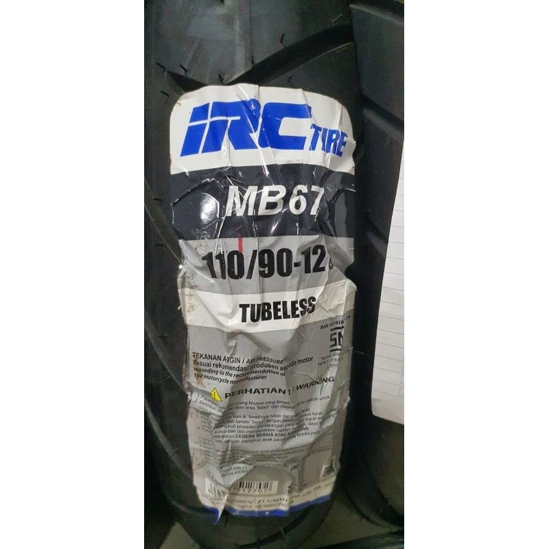 Jual Ban motor belakang New scoopy Yamaha Freego/IRC MB67 110/90 Ring 12 tubless | Shopee Indonesia