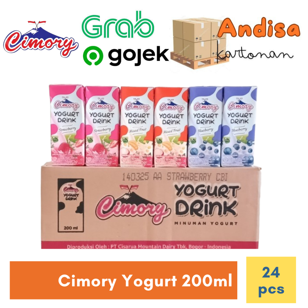 Jual Cimory Yogurt Drink 200 ml Kartonan (OKTOBER 2025) | Shopee Indonesia