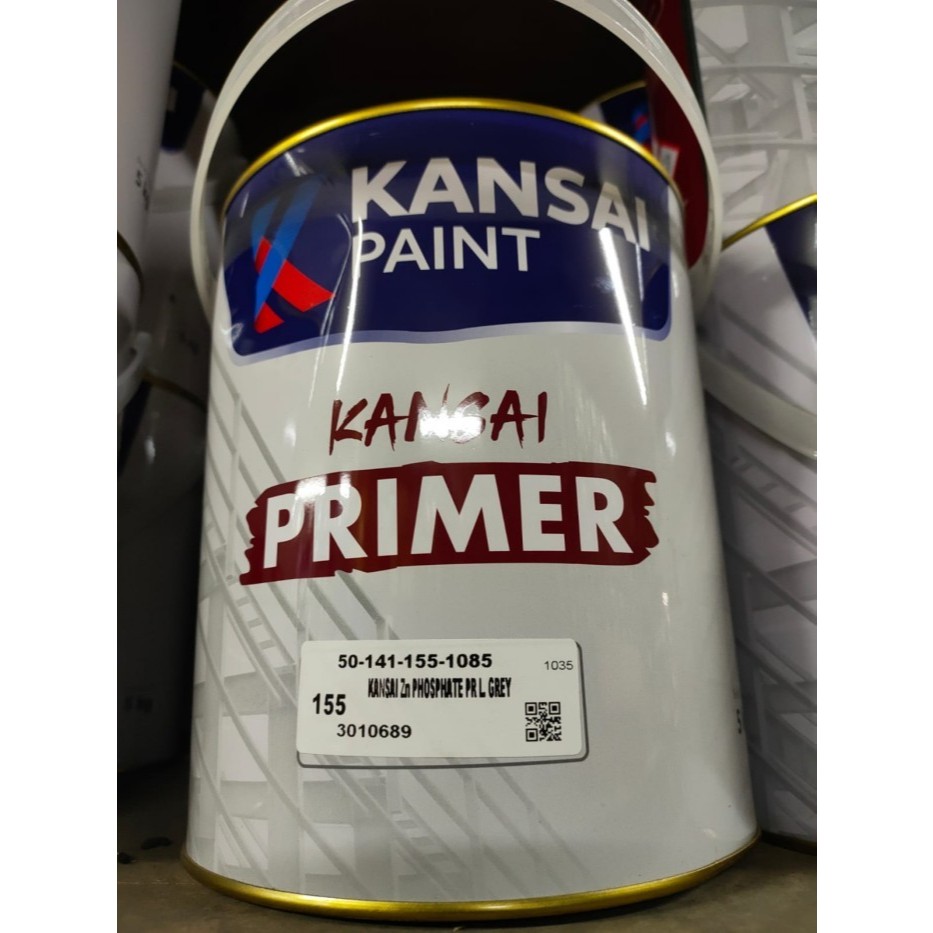 Jual Cat dasar Besi/Meni Besi Zinchromate Kansai Warna GREY 155 UKURAN ...