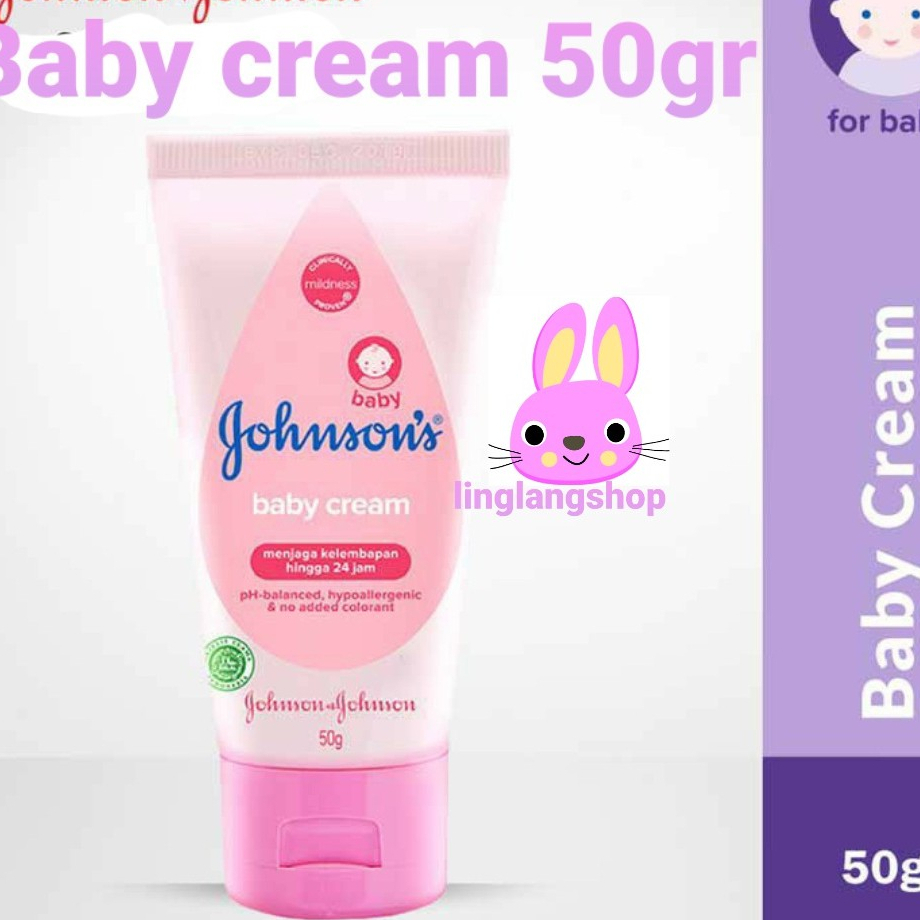 Jual Johnson BABY CREAM 50gr muka wajah bayi soft johnson's dan Milk ...