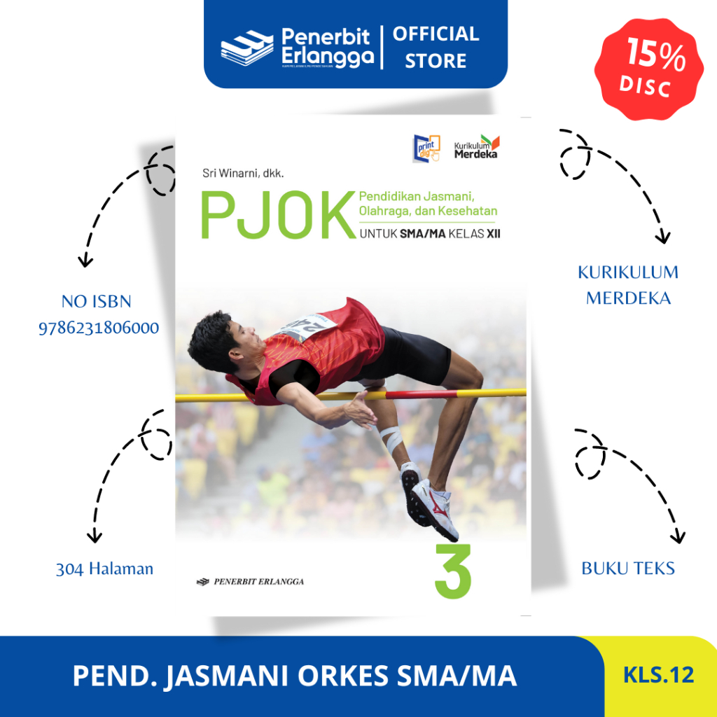 Jual Pendidikan Jasmani Orkes Sma/Ma Kelas 12 - Kurikulum Merdeka ...