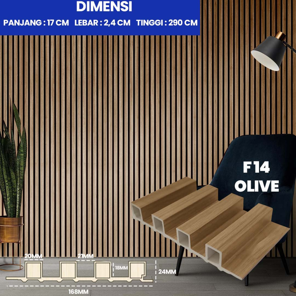 Jual Wood Panel WPC / Wall Panel PVC / Woodpanel Wallpanel Kisi Kisi ...