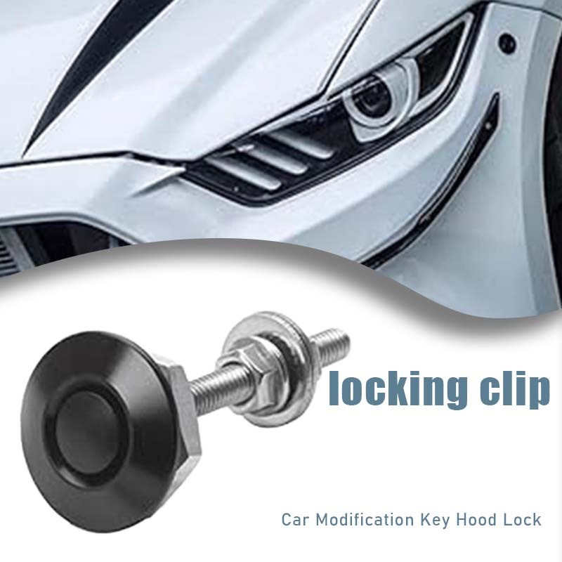 Jual Hood Lock 30mm Push Button Quick Release Hood Lock Clip Car Bumper ...