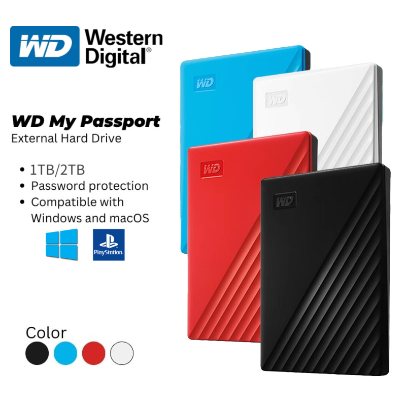 Jual WESTERN DIGITAL WD ELEMENTS/My Passport 1TB 2TB 4TB HDD/ hardisk ...