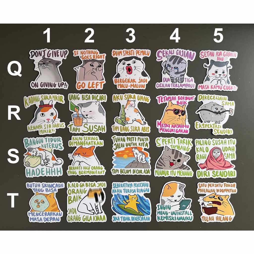 Jual Sticker Kucing Mental Illness EDISI 5 | Shopee Indonesia