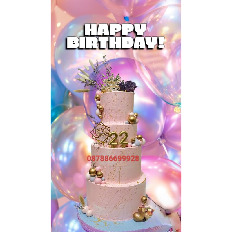 Jual wedding cake replika 3 tier | Shopee Indonesia