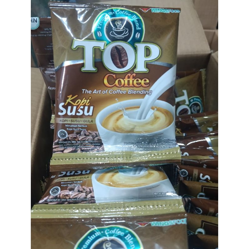 Jual (12 sachet) TOP COFFE KOPI SUSU | Shopee Indonesia