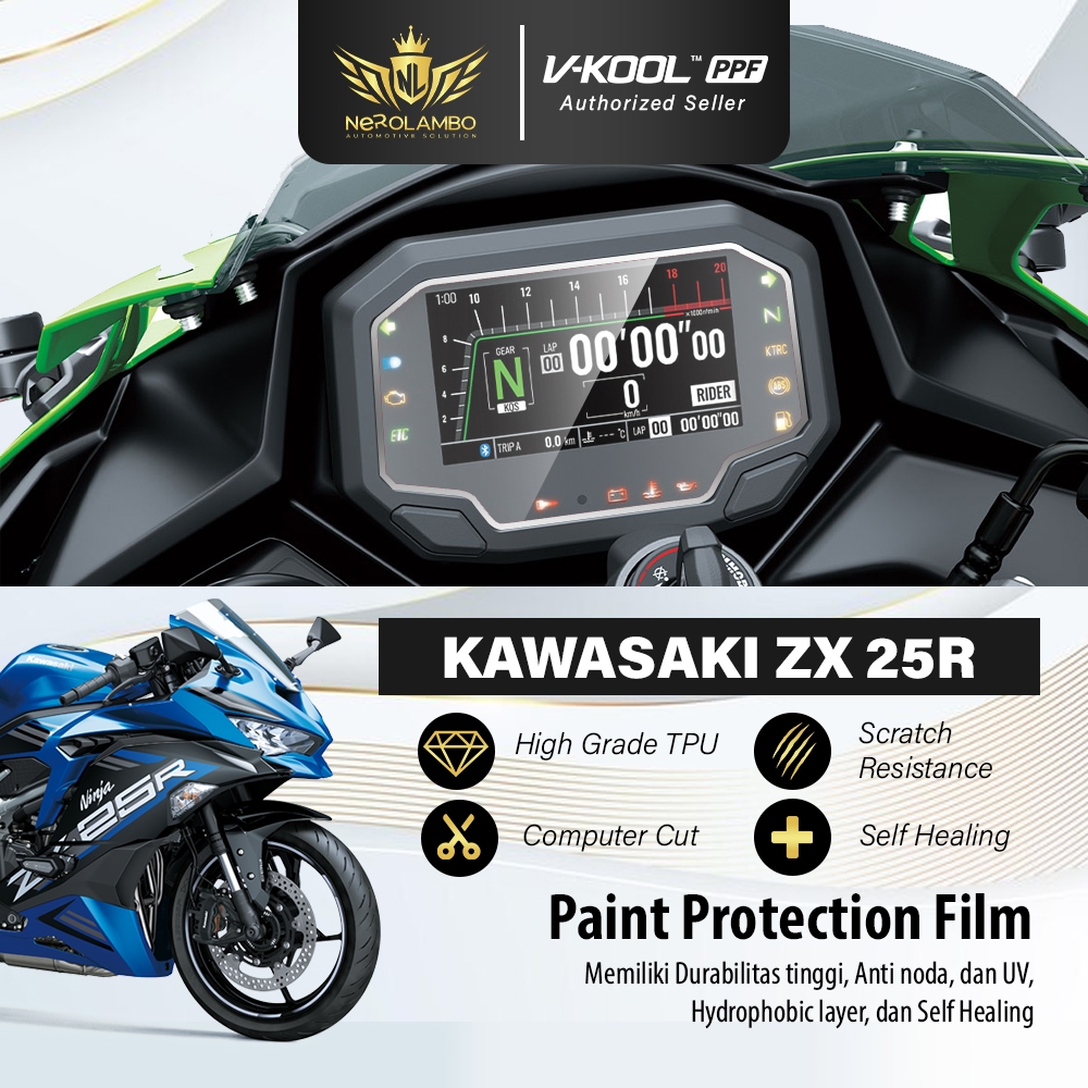 Jual VKOOL PPF Speedometer Digital Motor Ninja Kawasaki ZX25R 2023 ...