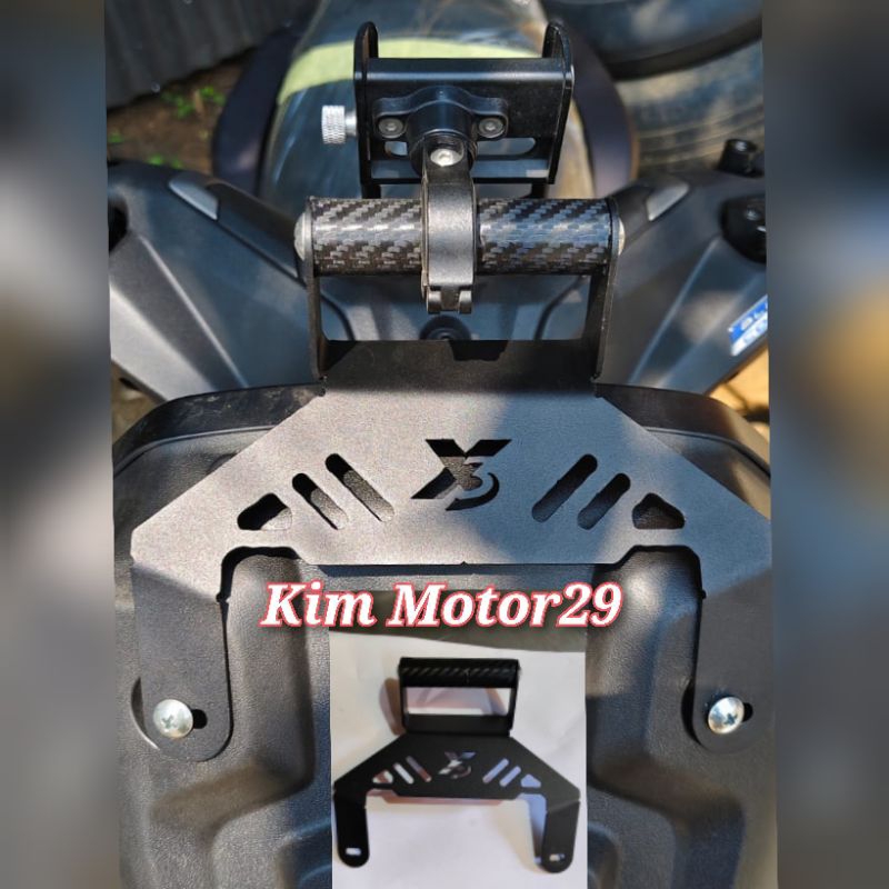 Jual breket dudukan holder hp yamaha nmax turbo / nmax neo / breket gps ...