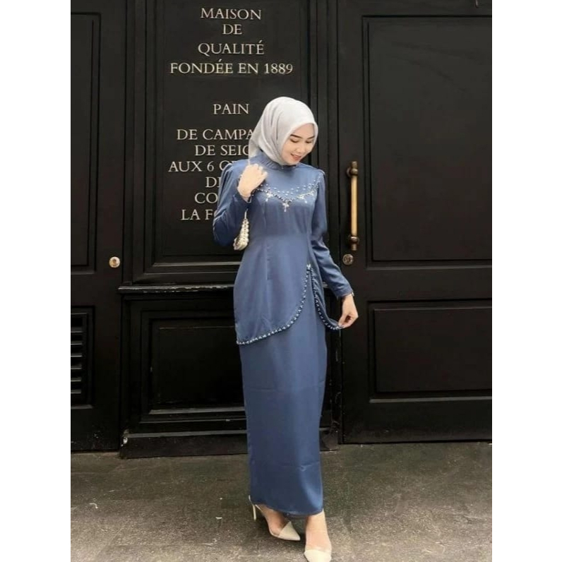 Jual (ADA JUMBO) NEW Oneset Felicia Kurung Melayu Dress Pesta Setelan Wanita Baju Kondangan ...