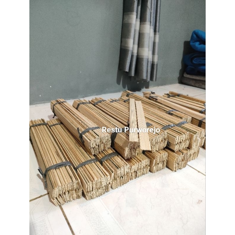 Jual 10.pcs Bilah Bambu Lebar 3 cm/Tebal 2.mm | Shopee Indonesia