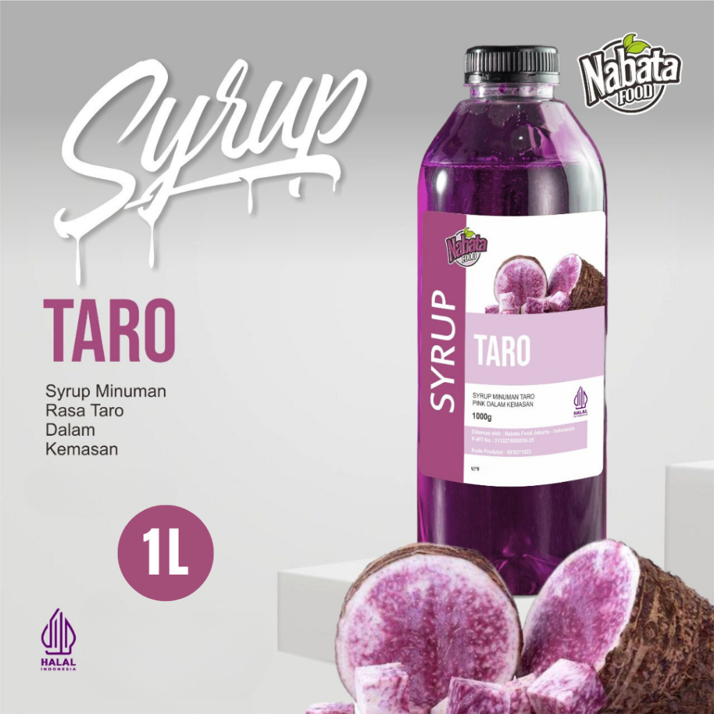 Jual Sirup Rasa Taro Nabata Food 1L | Taro Syrup Nabata Food 1000ml ...