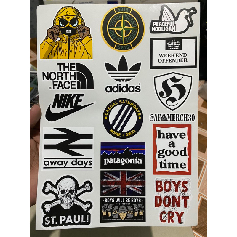 Jual Stiker Casual Tinggal tempel anti air/ stiker CASUAL premium ...