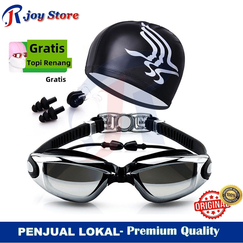 Jual [ KACAMATA GRILONG A380 ] Set Kacamata Renang Grilong Kacamata Renang dengan Penutup ...