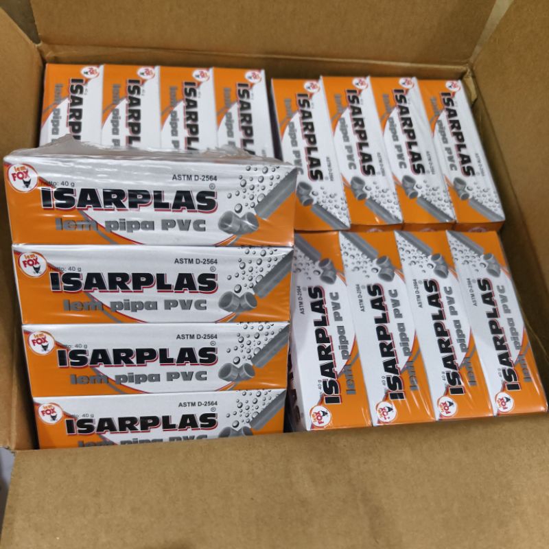 Jual DISA HILA. LEM PVC ISARPLAS 40 GRAM 12 PCS/1 LUSIN/LEM PIPA ...