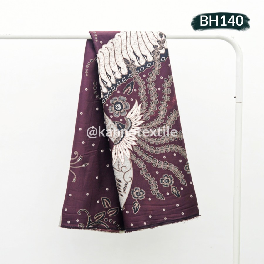 Jual KAIN BATIK HALUS SEMI SUTRA BH140 MOTIF LIRIS WARNA MARUN | Shopee ...