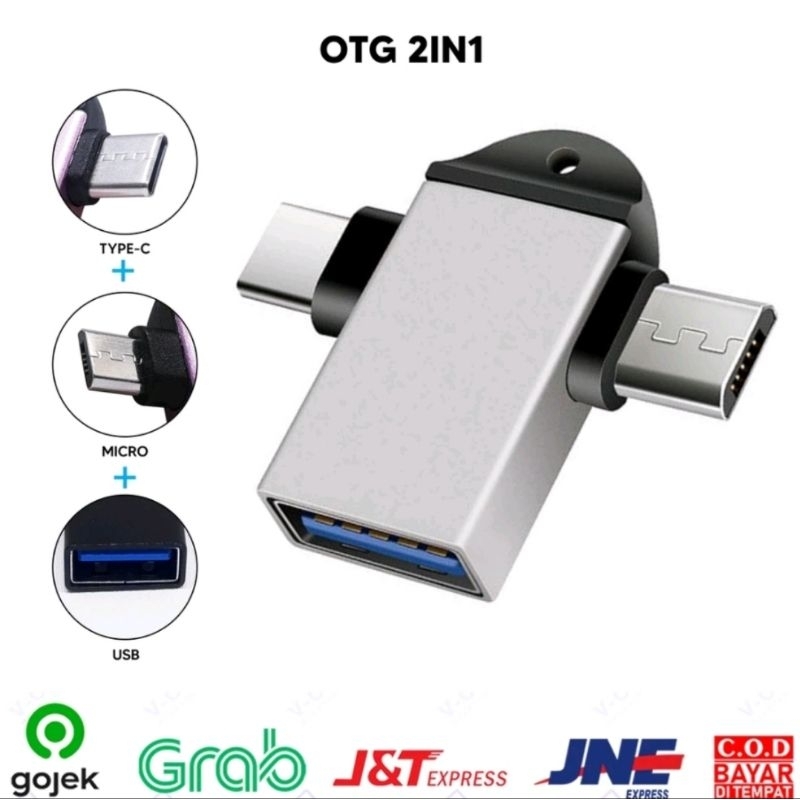 Jual NON CABLE OTG 2 IN 1 MICRO TYPE-C 3.0 FAST TRANSFER OTG FLASH DISK ...