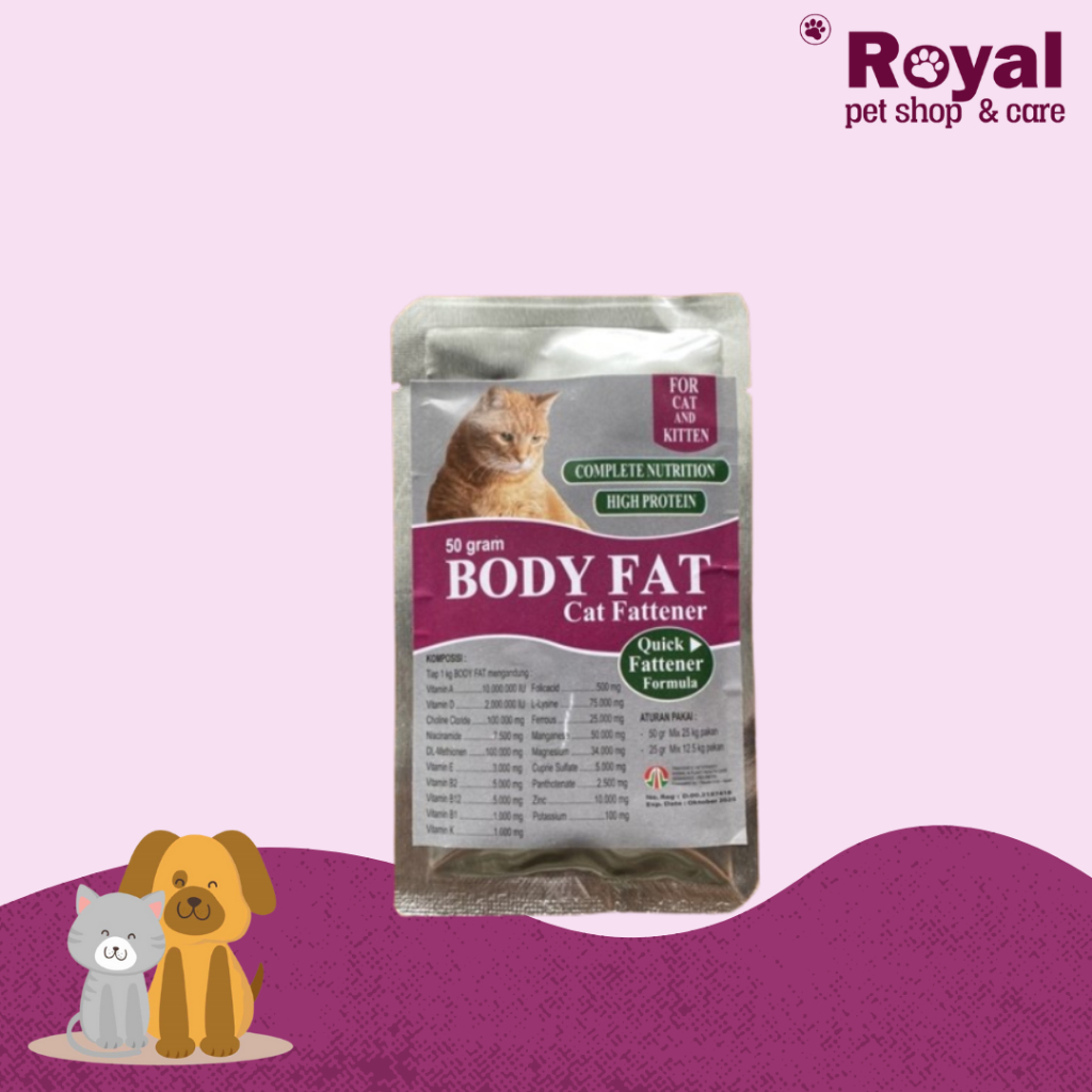Jual Body Fat Cat Fattener 50gr - Penggemuk Kucing dan Anjing | Shopee ...